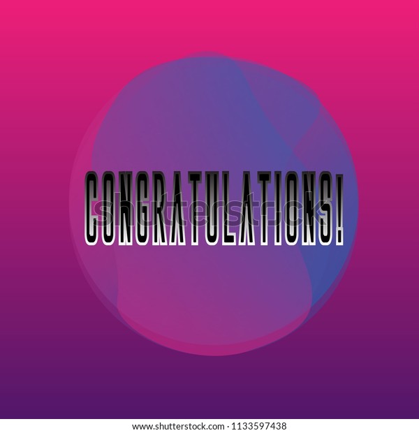 Congratulations Beautiful Label Background Sign Summer Stock Vector ...