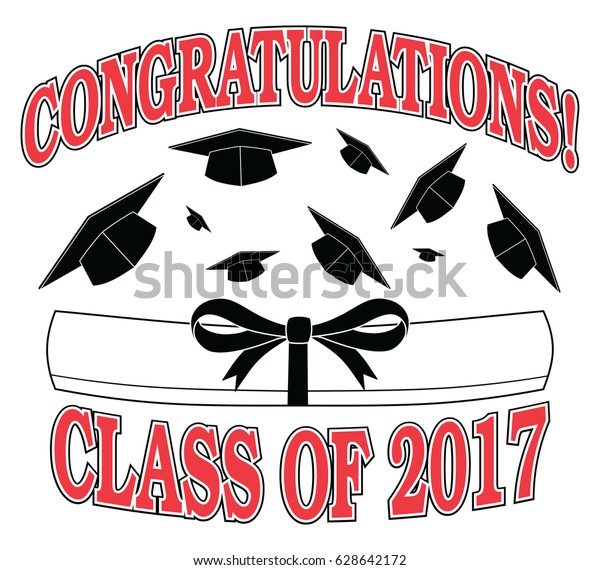 2017 Graduation Symbols Clip Art