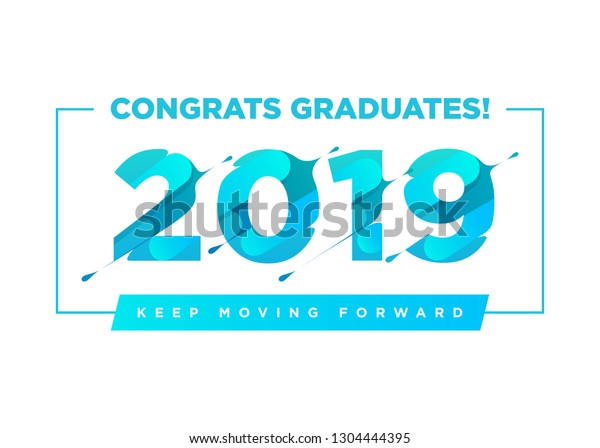 Congratulations Graduates Vector Logo Graduation Background: เวกเตอร์ ...