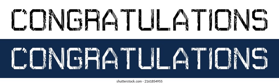 Congratulations Icon On Blue White Background Stock Vector (Royalty ...