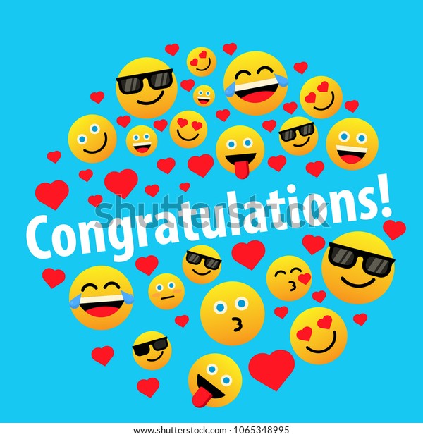 Congratulations Label Sign Greeting Card Poster Stock Vector (Royalty ...