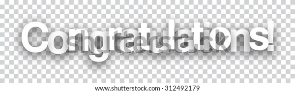 Congratulations Paper Sign Over Cells Vector Stock Vector (Royalty Free ...