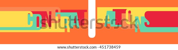 Congratulations Text Made Modern Design Template Stock Vector (Royalty ...