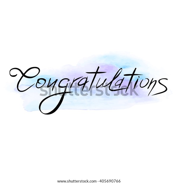 Congratulations Text Over Original Grunge Art Stock Vector (Royalty ...