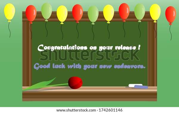 Congratulations Wishes Graduation Class On Board Stock Vector (Royalty ...