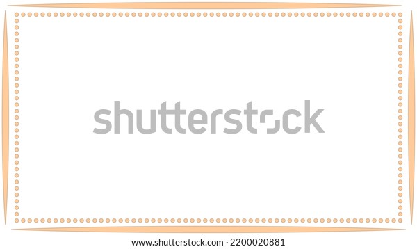 Congratulatory Text Box Frame Dotted Lines Stock Vector (Royalty Free ...