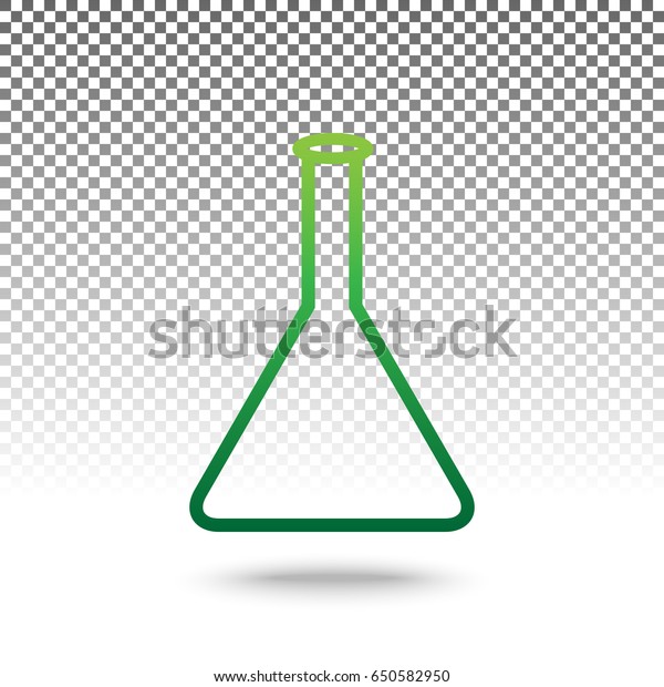 Conical Flask Sign Laboratory Glass Sign Stock Vector (Royalty Free ...