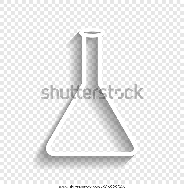 Conical Flask Sign Laboratory Glass Sign Stock Vector (Royalty Free ...