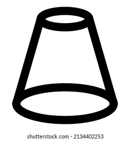 Conical Icon Black Color Stock Vector (Royalty Free) 2134402253 ...
