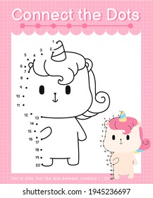 Connect Dots Unicorn Dot Dot Games Stock Vector (Royalty Free ...