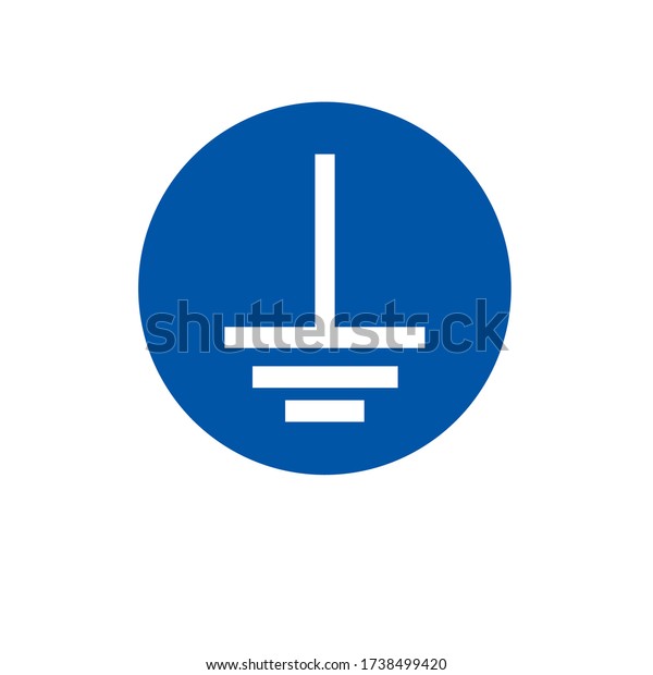 Connect Earth Terminal Ground Symbolvector Illustration Stock Vector ...