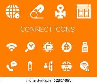 Connect Icon Set 14 Filled Connect: เวกเตอร์สต็อก (ปลอดค่าลิขสิทธิ์ ...