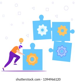 Connect Idea Into One Idea Generation Stock Vector (Royalty Free ...