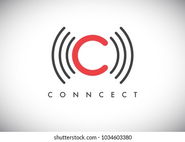 Connect Letter C Logo Design Template Stock Vector (Royalty Free ...