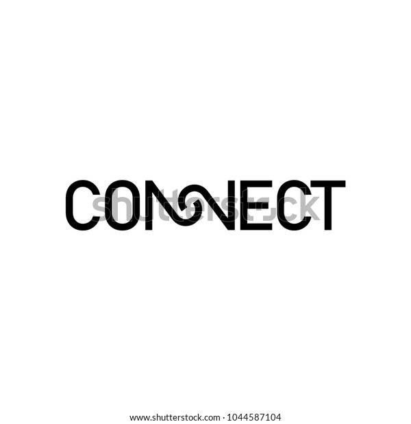 Connect Letter Design Connect Template Stock Vector (Royalty Free ...