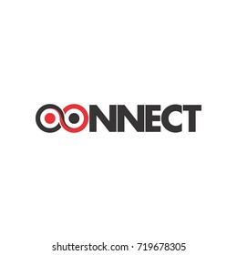 Connect Letter Logo Design Vector Stock Vector (Royalty Free) 719678305 ...