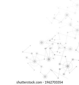Connect Lines Dots Banner Template Technology Stock Vector (Royalty ...