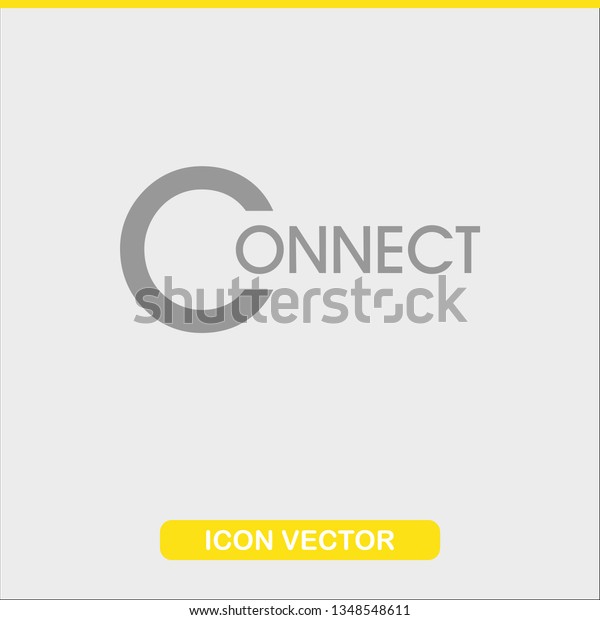 Connect Logo Design Icon Stock Vector (Royalty Free) 1348548611 ...