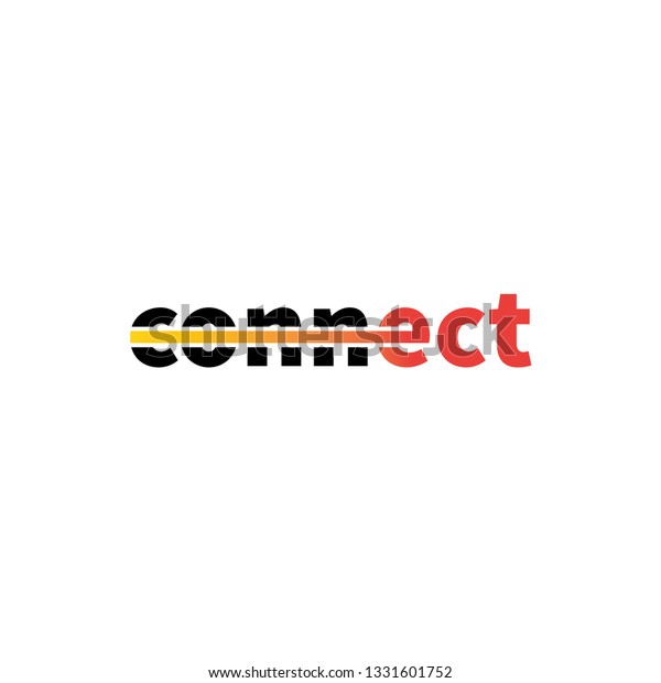 Connect Logo Design Template Elements Vector Stock Vector (Royalty Free ...