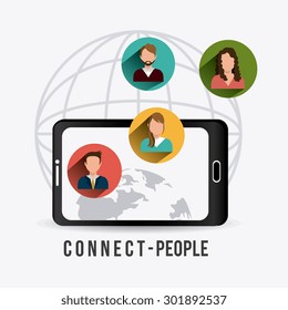 Connect People Design Vector Illustration Eps: vector de stock (libre ...
