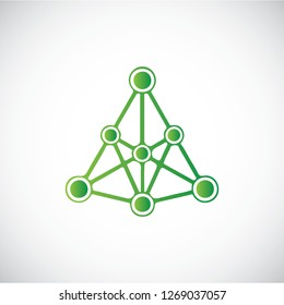 Connect Pyramid Logo Stock Vector (Royalty Free) 1269037057 | Shutterstock