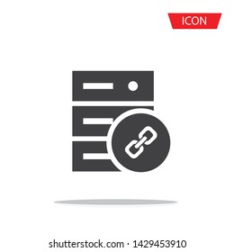 Connect Server Database Icon Stock Vector (Royalty Free) 1429453910 ...