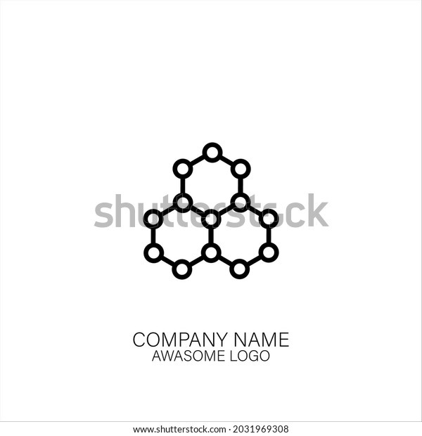 Connected Circle Logo Icon Design Stock Vector (Royalty Free ...