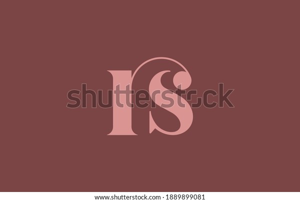 Connected Letter S R Small Alphabet Stock Vector (Royalty Free) 1889899081
