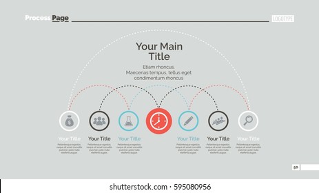 Connected Options Diagram Slide Template Stock Vector (Royalty Free ...