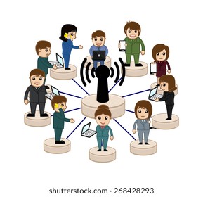 213,983 Connected cartoon Images, Stock Photos & Vectors | Shutterstock