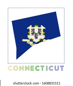 Connecticut Logo Map Connecticut Us State Stock Vector (Royalty Free ...