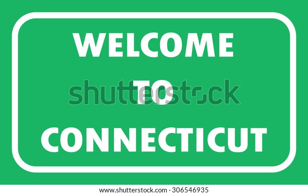 Connecticut State Road Sign Background Vector Stock Vector (Royalty ...