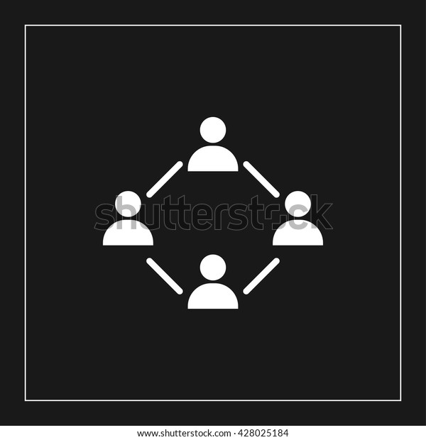 Connecting People Icon Connecting People Vector Stock Vector (Royalty ...