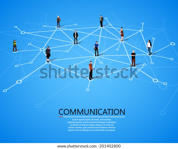 Connecting People Social Network Concept Vector : image vectorielle de ... Connecting People Social Network Concept Vector : image vectorielle de ...