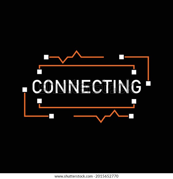 Connecting Typography Stylish Graphic Design Tshirt Stock Vector ...