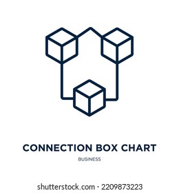 Connection Box Chart Icon Business Collection Stock Vector (Royalty ...