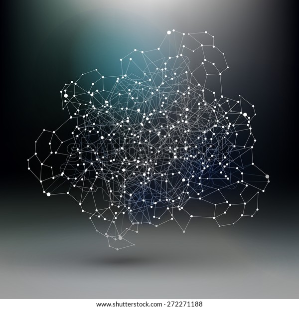 Connection Business Communication Dark Technology Concept Stock Vector ...