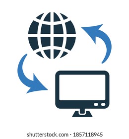 Connection Computer Network Icon Editable Vector Stock Vector (Royalty ...