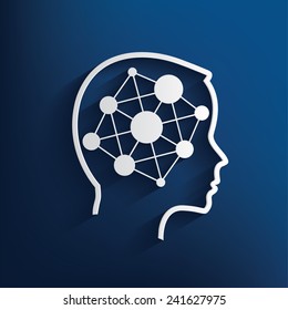 Creative Mind Icons Human Brain Human Stock Vector (Royalty Free ...