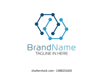 Connection Data Logo Blue Color: เวกเตอร์สต็อก (ปลอดค่าลิขสิทธิ์ ...