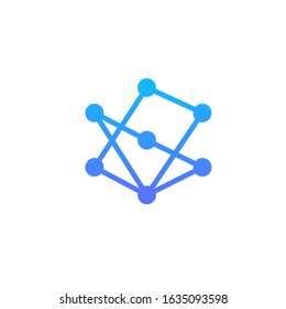 Connection Data Logo Modern Sign Template Stock Vector (Royalty Free ...