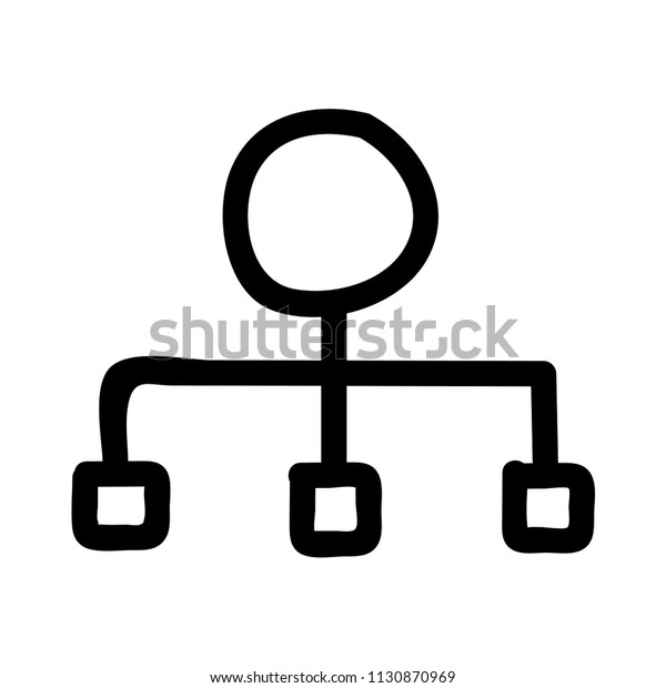 Connection Diagram Chart Stock Vector (Royalty Free) 1130870969 ...