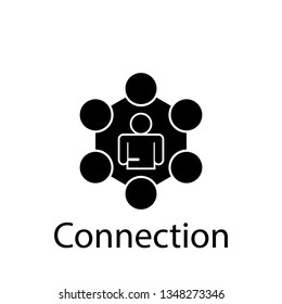Connection Humans Icon Element Peace Humanrights Stock Vector (Royalty ...