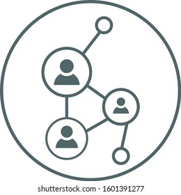 Connection Icon Circle Vector Illustration: vector de stock (libre de ...