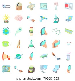 Connection Icons Set Cartoon Style 36 Stock Vector (Royalty Free ...
