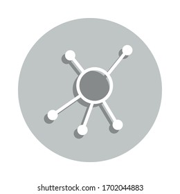 Connection Mark Badge Icon Simple Glyph Stock Vector (Royalty Free ...