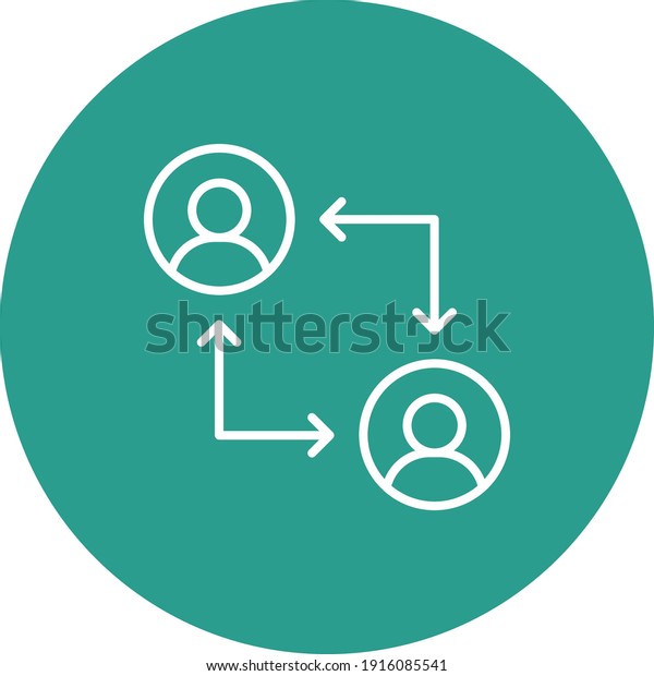 Connection Team Icon Vector Image Can: เวกเตอร์สต็อก (ปลอดค่าลิขสิทธิ์ ...