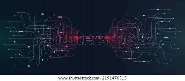 Connection Wires Concept Internet Poster Banner Stock Vector (Royalty ...