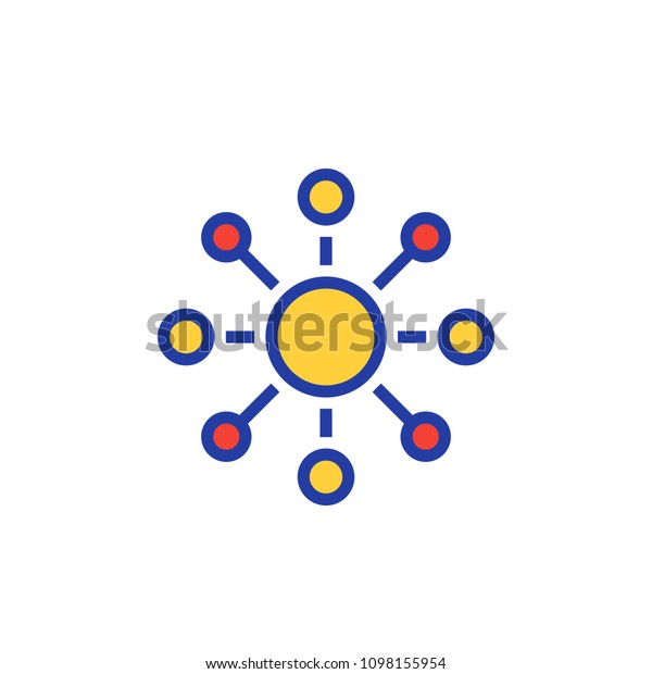 Conexiones, conectar logotipo vectorial