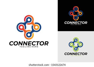 Connector Logo Icon Vector Isolated Stock Vector (Royalty Free ...